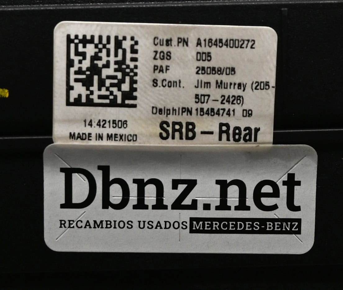 A 164 540 02 72 Caja de relés y fusibles Clase ML W164 - DBNZ.NET